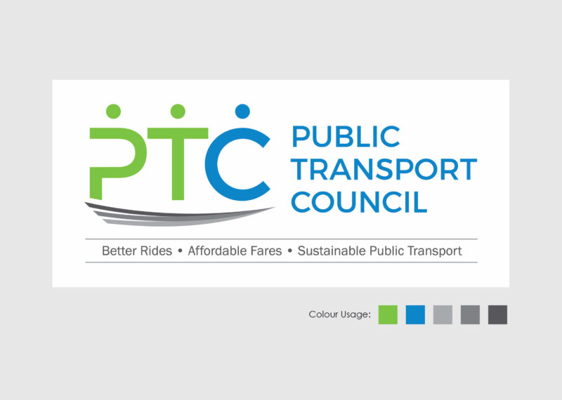 PTC (Public Transport Council) Logo and Corporate Identity Guide | Admen